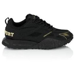 Sneaker Plein Sport "URBAN SPRINTER", Herren, Gr. 35, Normalschaft, 0293, schwarz, lightgold, Schuhe Sneaker