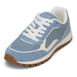 Marc O'Polo Sneaker MARC O'POLO "aus softem Veloursleder", Herren, Gr. 37, light blau, Obermaterial: 50% Leder, 50% Polyester, unifarben, Schuhe Sneaker