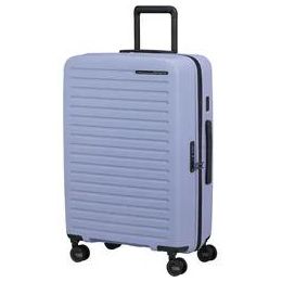 Hartschalen-Trolley Samsonite "RESTACKD", Gr. B/H/T: 46cm x 68cm x 26cm 71 l, lavender, Polypropylen, Koffer, mit fester Trennwand und verstellbaren Packgurten