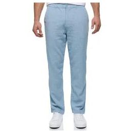 Leinenhose INDICODE "INTrope Pant", Herren, Gr. XL, N-Gr, sky way, Web, Obermaterial: 55% Leinen, 45% Baumwolle, unifarben, regular fit kn&ouml;chellang, Hosen