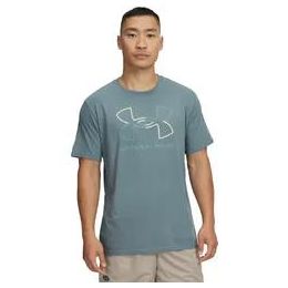 T-Shirt Under Armour "UA GL FOUNDATION UPDATE SS", Herren, Gr. XL, gr&uuml;n (jasper blau, khaki base, serpentine), Single Jersey, Obermaterial: 60% Baumwolle, 40% Polyester, normal, Rundhals, eng eingefasste Kante, Shirts T-Shirt, gerade Passform, kurze &Auml;rmel, mit Logodruck, pflegeleicht