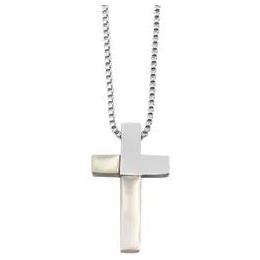 Adelia&acute;s Kette ohne Anh&auml;nger ADELIA ́S "Damen Halskette mit Anh&auml;nger &ndash; Kreuz aus Edelstahl", silber, Halsketten, Damen, 48cm, Edelstahl, Perfekt als Geschenk zum Jubil&auml;um