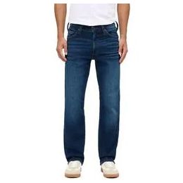 Straight-Jeans Mustang "Herren Style Tramper Straight", Herren, Gr. 30, L&auml;nge 32, blau (843 dunkelblau), Denim/Jeans, 99% Baumwolle, 1% Elasthan, unifarben, straight fit, Jeans Straight-Jeans