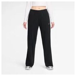 Sporthose Nike SPORTSWEAR "W NSW OFFLN CHLL FT OH MR PANT", Damen, Gr. L, N-Gr, schwarz, schwarz,, Obermaterial: 70% Baumwolle, 30% Polyester, Hosen Sporthose, sportlicher Stil, f&uuml;r Freizeit und Training