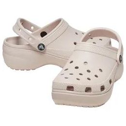 Sneaker Crocs "Classic Plattform Clog W", Herren, Gr. 41, gr&uuml;n (rosa), Obermaterial: 50% Polyester PES. 50% Sonstiges Material (Ananasfaser) AM_PF ., Schuhe Sneaker