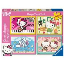 Puzzle Ravensburger "Los geht's, Hello Kitty", bunt, Puzzles, KinderB:36cm H:26cm, Pappe, Motiv, Made in Europe, B:36cm H:26cm