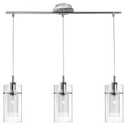 Searchlight Pendelleuchte "Duo I 3Lt Pendelleuchte", chromfarben, H: 130cm, 1 Stk., Leuchten, Pendelleuchte