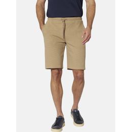 Sweatbermudas Babista "Doppelpack Sweatbermuda QARIN", Herren, Gr. L, N-Gr, beige dunkelblau, Obermaterial: 100% Baumwolle CO., Hosen