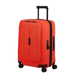 Hartschalen-Trolley Samsonite "ESSENS ZIP", Gr. B/H/T: 40cm x 55cm x 23cm 50 l, lava, Polypropylen, Koffer, aus Polypropylen, mit Volumenerweiterung