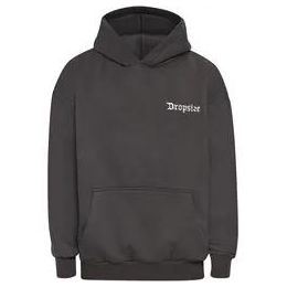 Kapuzenpullover DROPSIZE "Dropsize Herren Dropsize Heavy Cloud Dove Hoodie", Herren, Gr. M, washed schwarz, 70% Baumwolle, 30% Polyester, mehrfarbig, loose fit, ohne Ausschnitt, Pullover Kapuzenpullover