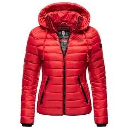 Steppjacke Navahoo "Lulana", Damen, Gr. S (36), rot, Oberstoff: 100% Nylon. Futter: 100% Polyester. Wattierung: 100% Polyester. &Auml;rmelfutter: 100% Polyester, kontrastfarbene Details, figurbetont h&uuml;ftlang, &Auml;rmel ohne &Auml;rmelschlitz Rippstrickb&uuml;ndchen kontrastfarben, Jacken Steppjacke, leichte &Uuml;bergangsjacke mit Kapuze