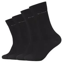 Socken Camano "4er Pack", Damen, Gr. 39-42, schwarz, 40% Wolle, 40% Polyacryl, 18% Polyamid, 2% Elasthan, uni, Socken Socken