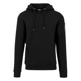 Sweatshirt Urban Classics "Urban Classics Herren Sweat Bomber Hoody", Herren, Gr. S, schwarz, 65% Baumwolle, 35% Polyester, unifarben, Sweatshirts Sweatshirt
