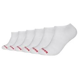 Sneakersocken s.Oliver "6er Pack", Herren, Gr. 43-46, wei&szlig;, 69% Baumwolle, 21% Polyester, 7% Polyamid, 3% Elasthan, uni, Socken Sneakersocken, 6er Pack Mesh-Bel&uuml;ftung f&uuml;r ausgeglichenes Fu&szlig;klima