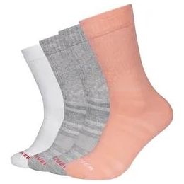 Socken s.Oliver "4er Pack", Damen, Gr. 39-42, coral cloud, 64% Baumwolle, 19% Polyamid, 13% Polyester, 4% Elasthan, uni, Socken Socken, 4er Pack Gek&auml;mmte Baumwolle f&uuml;r weichen Tragekomfort, Mesh-Bel&uuml;ftung