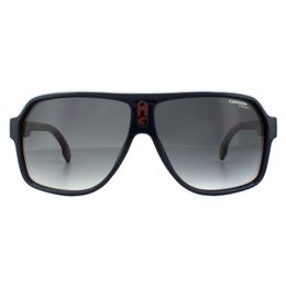 Carrera Aviator Unisex Sonnenbrille blau rot wei&szlig; dunkelgrau Gradient