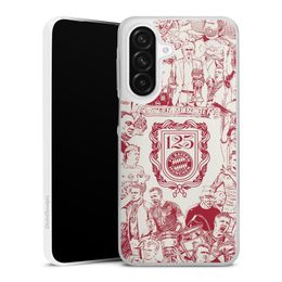 DeinDesign Galaxy A56 5G Handy Slim Case Silikon Handyh&uuml;lle transparent H&uuml;lle extra d&uuml;nn Fcb 125 Jahre Fc Bayern M&uuml;nchen Official Licensed Product Silikon Slim 