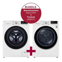 LG Waschmaschine (9 kg, 1.600 U./Min.) und Trockner (9 kg) im Set F6WV709P1.V9R09TC F6WV709P1.V9R09TC