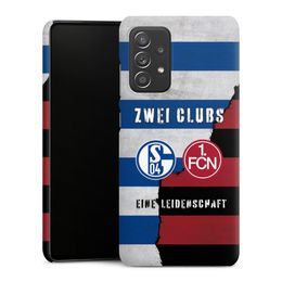 DeinDesign Galaxy A52s 5G Handy Premium Case Smartphone Handyh&uuml;lle Schutzh&uuml;lle matt 1. Fc N&uuml;rnberg Friendship Fc Schalke 04 Premium Case