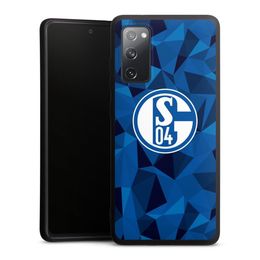 DeinDesign Galaxy S20 FE Handy Premium Silikon H&uuml;lle Handyh&uuml;lle schwarz Case Fc Schalke 04 Muster Camouflage Silikon Premium Case