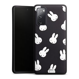 DeinDesign Galaxy S20 FE Handy Premium Silikon H&uuml;lle Handyh&uuml;lle schwarz Case Muster Transparent Miffy Silikon Premium Case