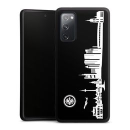 DeinDesign Galaxy S20 FE Handy Premium Silikon H&uuml;lle Handyh&uuml;lle schwarz Case Eintracht Frankfurt Skyline Sge Silikon Premium Case