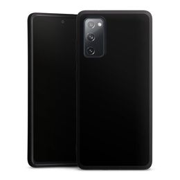 DeinDesign Galaxy S20 FE Handy Premium Silikon H&uuml;lle Handyh&uuml;lle schwarz Case Unicoloured Black Colour Silikon Premium Case