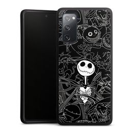 DeinDesign Galaxy S20 FE Handy Premium Silikon H&uuml;lle Handyh&uuml;lle schwarz Case Nightmare Before Christmas Halloween Disney Silikon Premium Case
