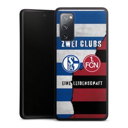 DeinDesign Galaxy S20 FE 5G Handy Premium Silikon H&uuml;lle Handyh&uuml;lle schwarz Case Fc Schalke 04 Friendship 1. Fc N&uuml;rnberg Silikon Premium Case