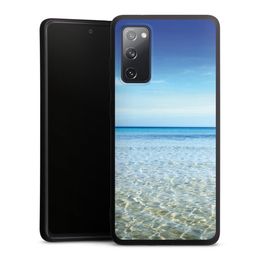 DeinDesign Galaxy S20 FE 5G Handy Premium Silikon H&uuml;lle Handyh&uuml;lle schwarz Case Sky Ocean Urlaub Silikon Premium Case