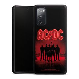 DeinDesign Galaxy S20 FE Handy Premium Silikon H&uuml;lle Handyh&uuml;lle schwarz Case Band Acdc Official Licensed Product Silikon Premium Case