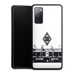 DeinDesign Galaxy S20 FE Handy Premium Silikon H&uuml;lle Handyh&uuml;lle schwarz Case Borussia M&ouml;nchengladbach Die Fohlen Stadium Silikon Premium Case