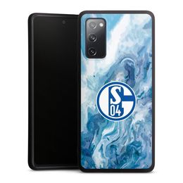 DeinDesign Galaxy S20 FE 5G Handy Premium Silikon H&uuml;lle Handyh&uuml;lle schwarz Case Fc Schalke 04 Logo Merchandise Silikon Premium Case