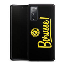 DeinDesign Galaxy S20 FE 5G Handy Premium Silikon H&uuml;lle Handyh&uuml;lle schwarz Case Bvb Borussia Dortmund Borusse Silikon Premium Case