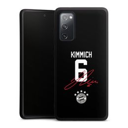 DeinDesign Galaxy S20 FE Handy Premium Silikon H&uuml;lle Handyh&uuml;lle schwarz Case Kimmich Fc Bayern M&uuml;nchen Fcb Silikon Premium Case