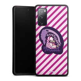 DeinDesign Galaxy S20 FE Handy Premium Silikon H&uuml;lle Handyh&uuml;lle schwarz Case Alice In Wonderland Disney Grinning Cat Silikon Premium Case
