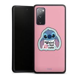 DeinDesign Galaxy S20 FE Handy Premium Silikon H&uuml;lle Handyh&uuml;lle schwarz Case Disney Sayings Lilo & Stitch Silikon Premium Case