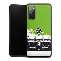 DeinDesign Galaxy S20 FE Handy Premium Silikon H&uuml;lle Handyh&uuml;lle schwarz Case Borussia M&ouml;nchengladbach Stadium Merchandise Silikon Premium Case