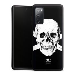 DeinDesign Galaxy S20 FE 5G Handy Premium Silikon H&uuml;lle Handyh&uuml;lle schwarz Case Totenkopf Official Licensed Product Fc St. Pauli Silikon Premium Case