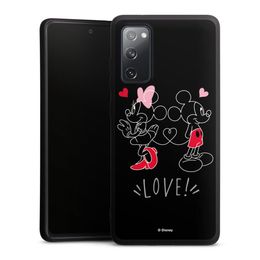 DeinDesign Galaxy S20 FE Handy Premium Silikon H&uuml;lle Handyh&uuml;lle schwarz Case Disney Love Silikon Premium Case