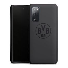 DeinDesign Galaxy S20 FE 5G Handy Premium Silikon H&uuml;lle Handyh&uuml;lle schwarz Case Borussia Dortmund Bvb Logo Silikon Premium Case