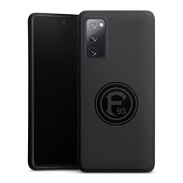 DeinDesign Galaxy S20 FE Handy Premium Silikon H&uuml;lle Handyh&uuml;lle schwarz Case Fortuna D&uuml;sseldorf Logo F95 Silikon Premium Case