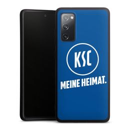 DeinDesign Galaxy S20 FE Handy Premium Silikon H&uuml;lle Handyh&uuml;lle schwarz Case Ksc Karlsruher Sc Statement Silikon Premium Case