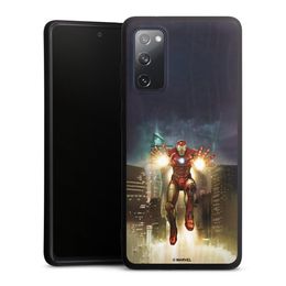 DeinDesign Galaxy S20 FE Handy Premium Silikon H&uuml;lle Handyh&uuml;lle schwarz Case Iron Man Avengers Marvel Silikon Premium Case