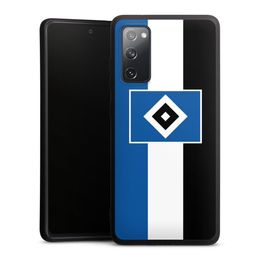DeinDesign Galaxy S20 FE Handy Premium Silikon H&uuml;lle Handyh&uuml;lle schwarz Case Stripes Hsv Hamburger Sv Silikon Premium Case