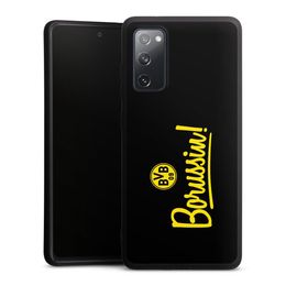DeinDesign Galaxy S20 FE Handy Premium Silikon H&uuml;lle Handyh&uuml;lle schwarz Case Borussia Dortmund Soccer Bvb Silikon Premium Case