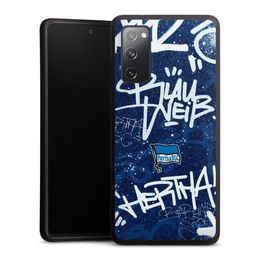 DeinDesign Galaxy S20 FE Handy Premium Silikon H&uuml;lle Handyh&uuml;lle schwarz Case Hertha Bsc Official Licensed Product Graffiti Silikon Premium Case