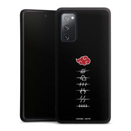 DeinDesign Galaxy S20 FE Handy Premium Silikon H&uuml;lle Handyh&uuml;lle schwarz Case Naruto Shippuden Akatsuki Official Licensed Product Silikon Premium Case
