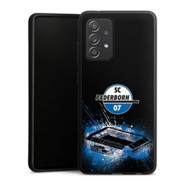 DeinDesign Galaxy A52s 5G Handy Premium Silikon H&uuml;lle Handyh&uuml;lle schwarz Case Stadium Sc Paderborn 07 Official Licensed Product Silikon Premium Case
