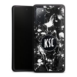 DeinDesign Galaxy S20 FE Handy Premium Silikon H&uuml;lle Handyh&uuml;lle schwarz Case Official Licensed Product Ksc Karlsruher Sc Silikon Premium Case